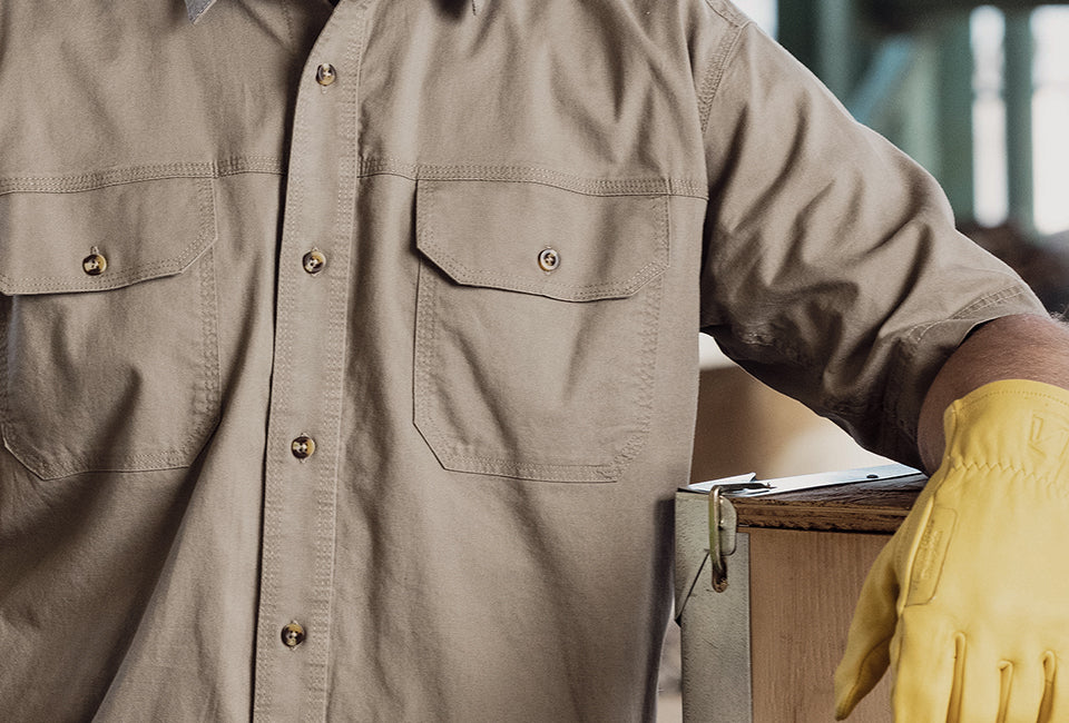 Men's Short Sleeve Weathered Work Shirt – Noble Outfitters